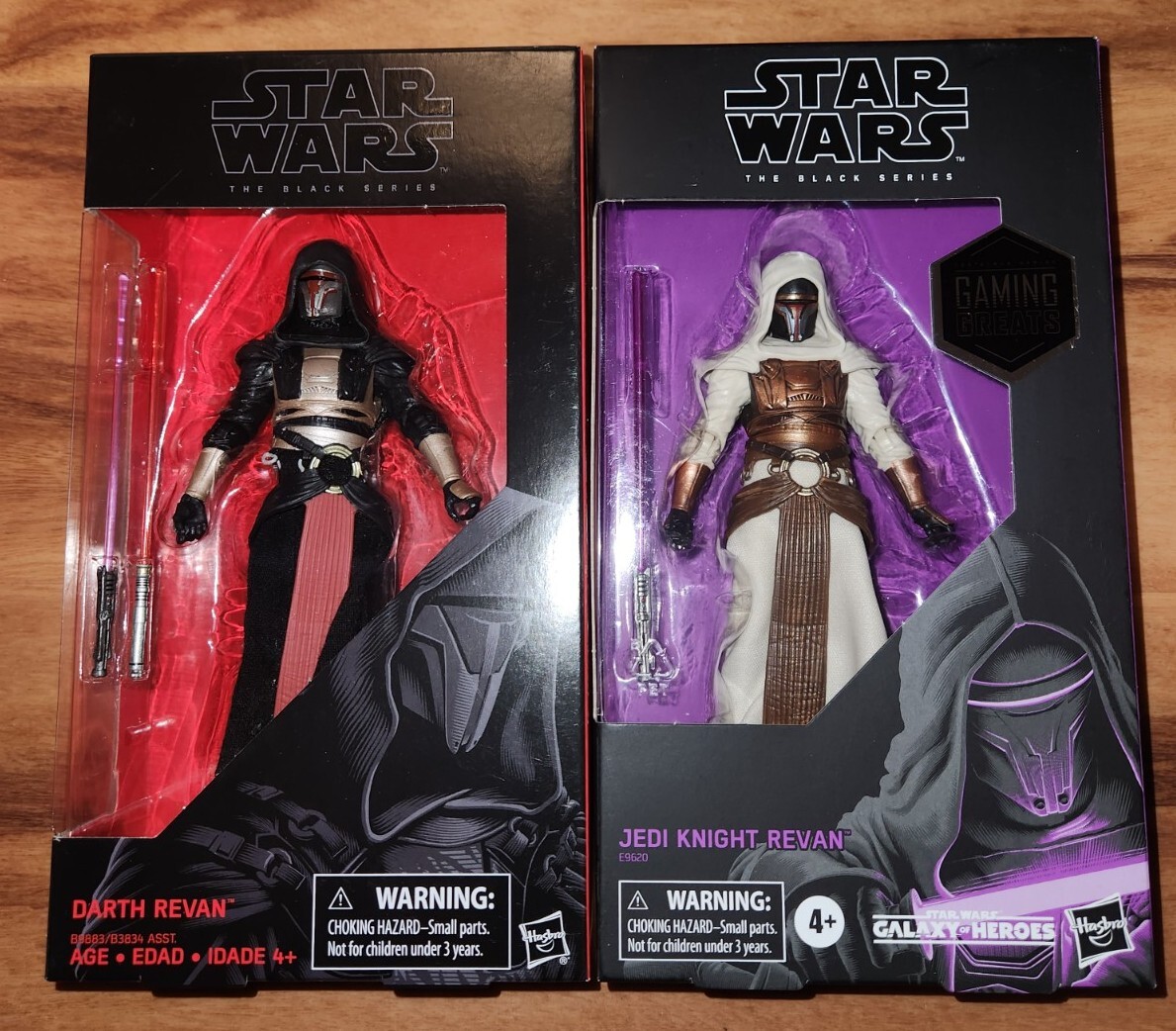 Hasbro Star Wars Black Series Jedi Knight Revan & Darth Revan ...