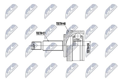 Front Right CV Drive Shaft Joint Kit Fits HYUNDAI Ix35 KIA 04-16 49500 ...
