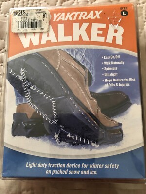 Yaktrax walker light duty traction device Large 11.5-13.5" men new | eBay