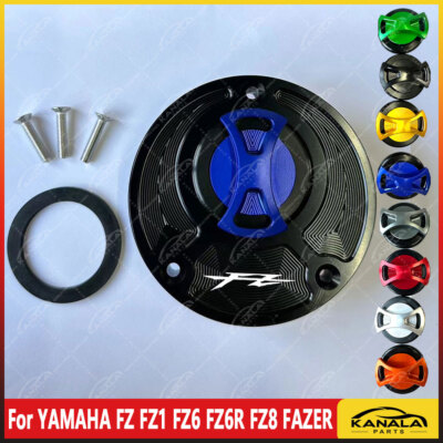 Motorcycle Gas Oil Tank Cover Fuel Tank Cap For YAMAHA FZ FZ1 FZ6 FZ6R ...