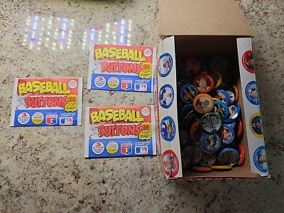 Vintage 1984 Fun Food Baseball Buttons Rare Huge Lot of Many Different ...