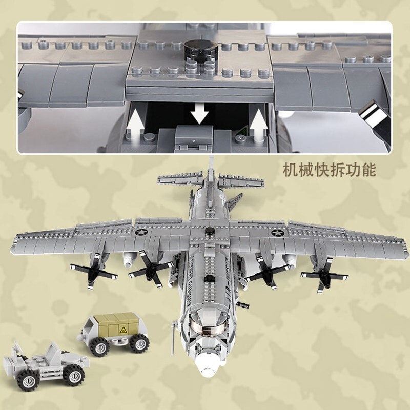 C-130 Model Kit, AC130 Model Kit Military Building Bricks Set Airplane ...