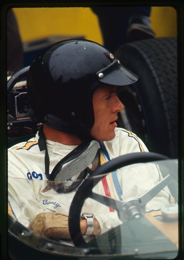 DAN GURNEY 1965 FRENCH GRAND PRIX Brabham-Climax FWMV 1.5 V8 SLIDE 34 ...