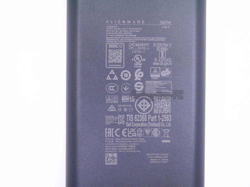 Original DA360PM230 Dell Alienware M18 X16 X51 M18X R1 R2 P51E P120F AC ...