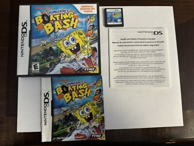 SpongeBob's Boating Bash (Nintendo DS, 2010) Complete In Box CIB Tested ...