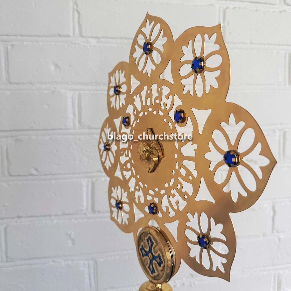 Church Liturgical Fan Ripidion Collapsible Orthodox Rapids Brass 62.99 ...