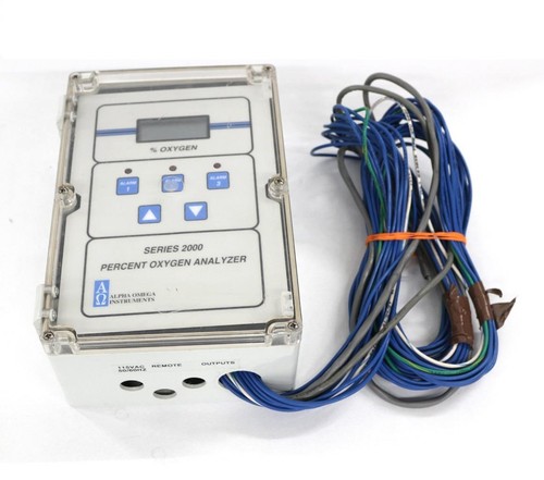 Alpha Omega Instruments Series 2000 Percent Oxygen Analyzer- with Wire ...