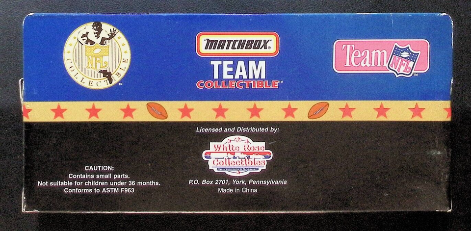 1994 New England Patriots Matchbox White Rose NFL Team Collectible ...