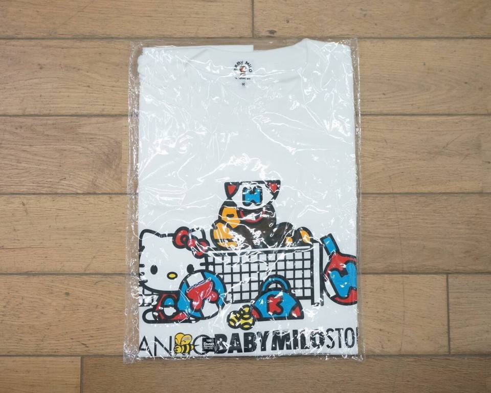 A BATHING APE x Sanrio Baby Milo Hello Kitty T-Shirt M Unused | eBay