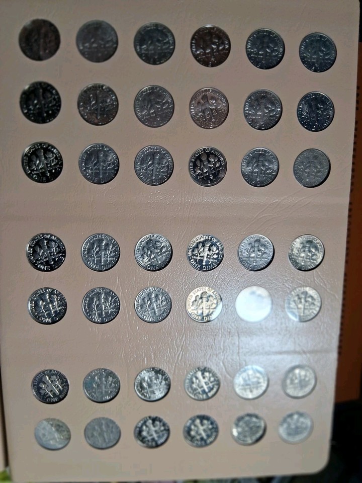 1946-2025 ROOSEVELT DIME COLLECTION COMPLETE [246] XF-BU & GEM PROOF ...