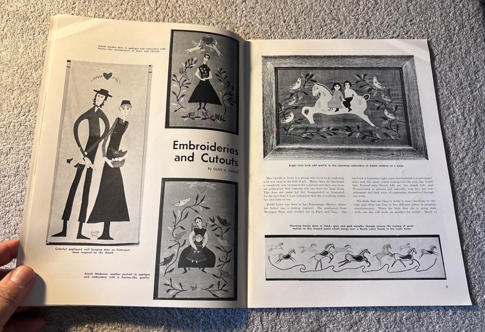 1955 The Dutchman Pennsylvania Dutch Magazine Folklore Crafts Spring ...