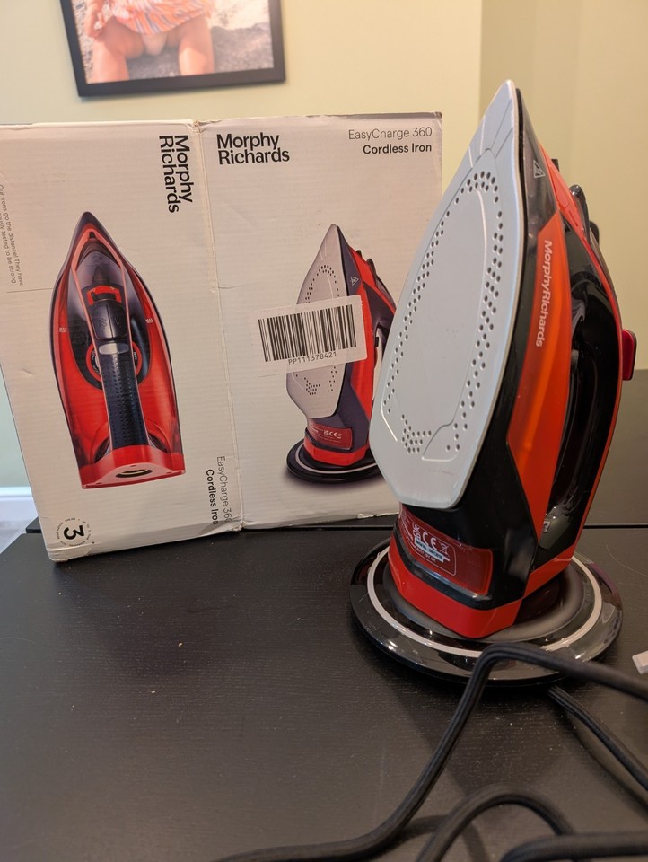 Morphy Richards EasyCHARGE 360 Cordless Steam Iron Red | eBay UK