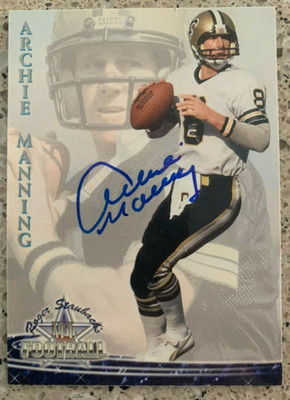 ARCHIE MANNING NEW ORLEANS SAINTS SIGNED AUTOGRAPHED 1994 TED WILLIAMS ...