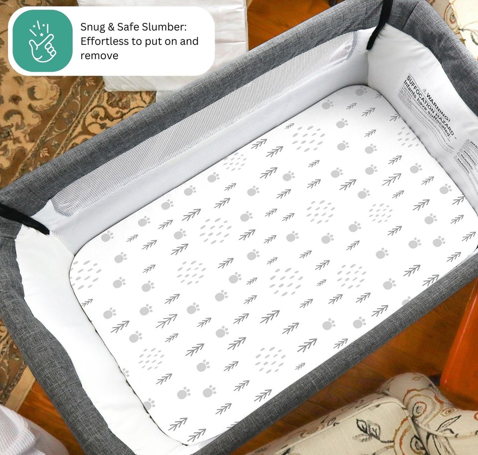 Ultra Soft Bassinet Sheets 3 Pack | Fits 33x20 Inch Baby Sleepers, Gray ...