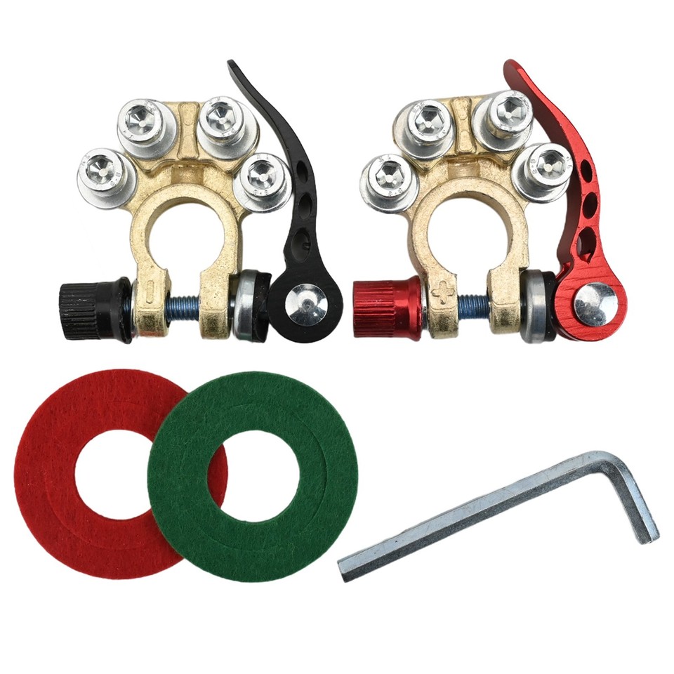 Brand New Battery Terminals 12V 2Pcs Battery Terminals Clamps ...