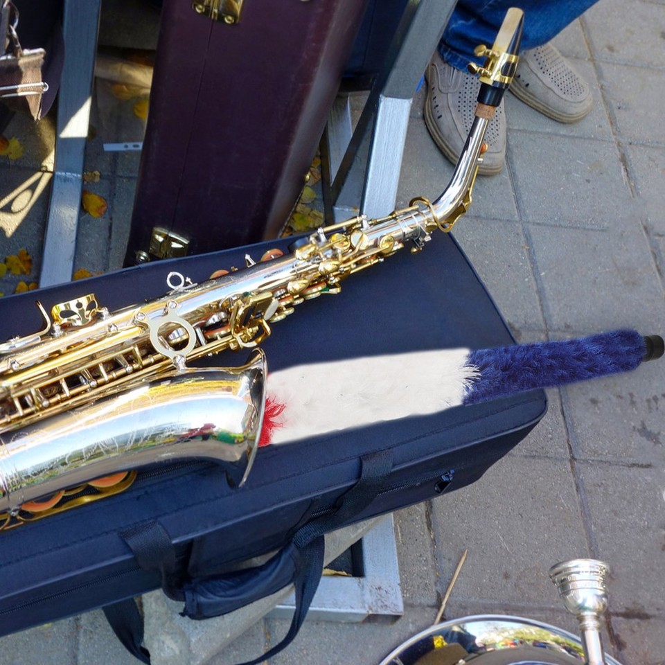 Saxophones Cleaning Brush Soft Clarinet Cleaner Care Tool Woodwinds ...