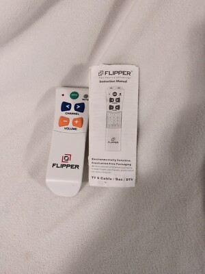 Flipper Big Button Universal Remote Control Cleaned Tested Working VG ...