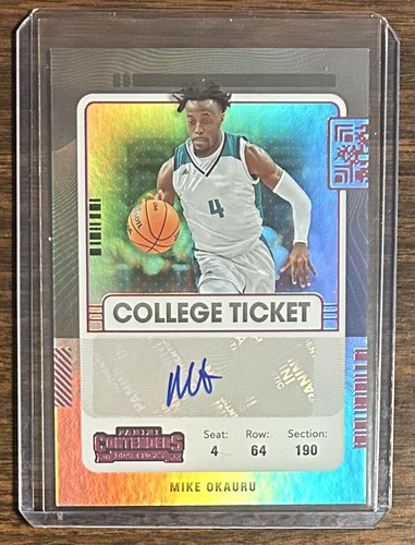 Mike Okauru Panini Contenders Draft Picks 2022 Autograph Auto #CT-MOK ...