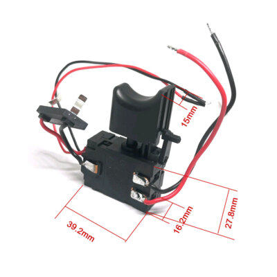 Electric Drill Dustproof Speed Control Push Button Trigger Switch DC 7 ...