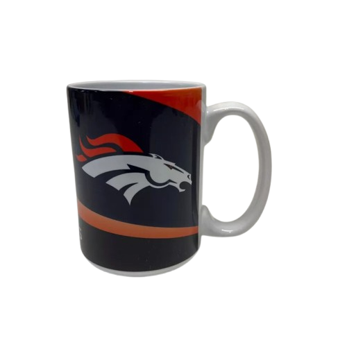 Denver Broncos Coffee Cup 15oz Wave Ceramic Mug Boelter NFL Official ...