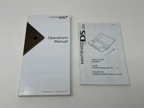 2 Nintendo DS Manuals - DS Operations Manual & DS Lite Instruction ...