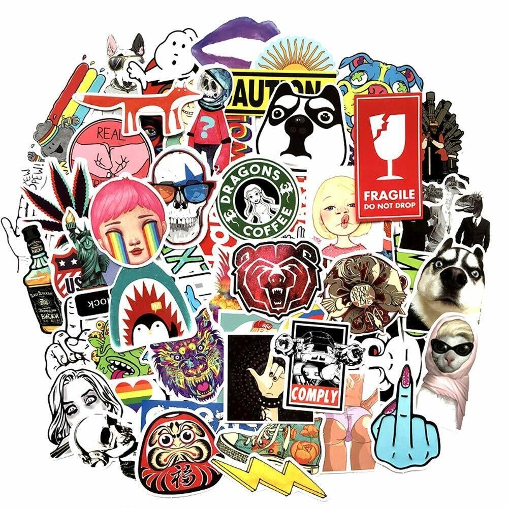 5000 Stickers Bomb Vinyl Decal Car Skateboard Laptop Luggage Graphic ...
