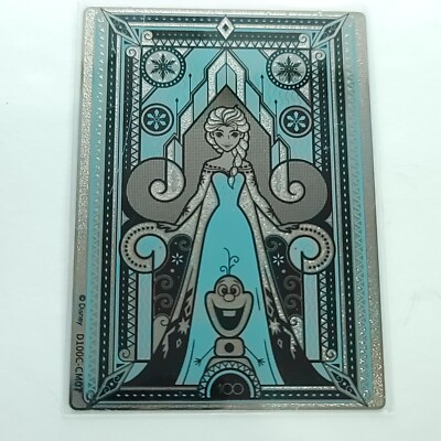 Elsa Olaf Frozen Card Fun Disney 100th Anniversary Carnival Metal Card ...