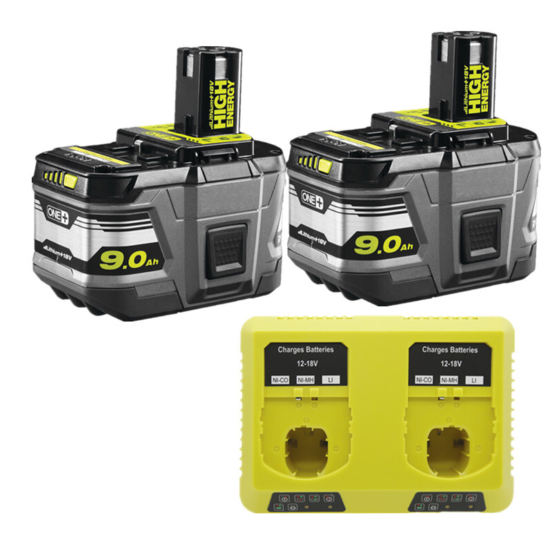 2X 6.0Ah 9Ah 18V Lithium Genuine Battery For RYOBI P108 ONE+ PLUS P107 ...