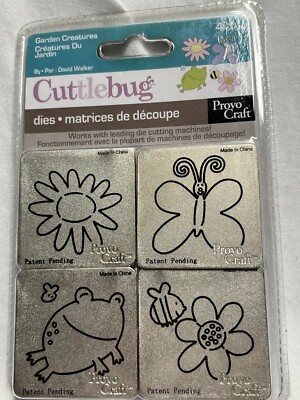 PROVO CRAFT- Cuttlebug Dies pack of 4- Garden Creatures | eBay