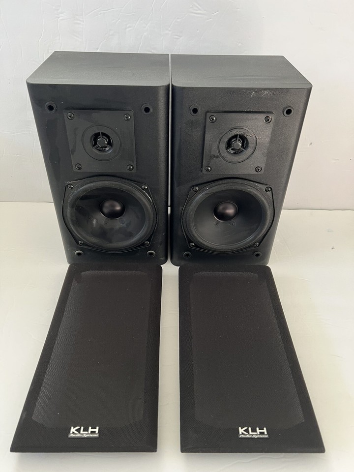 Pair Of KLH Model 911B Stereo Bookshelf Speakers | eBay
