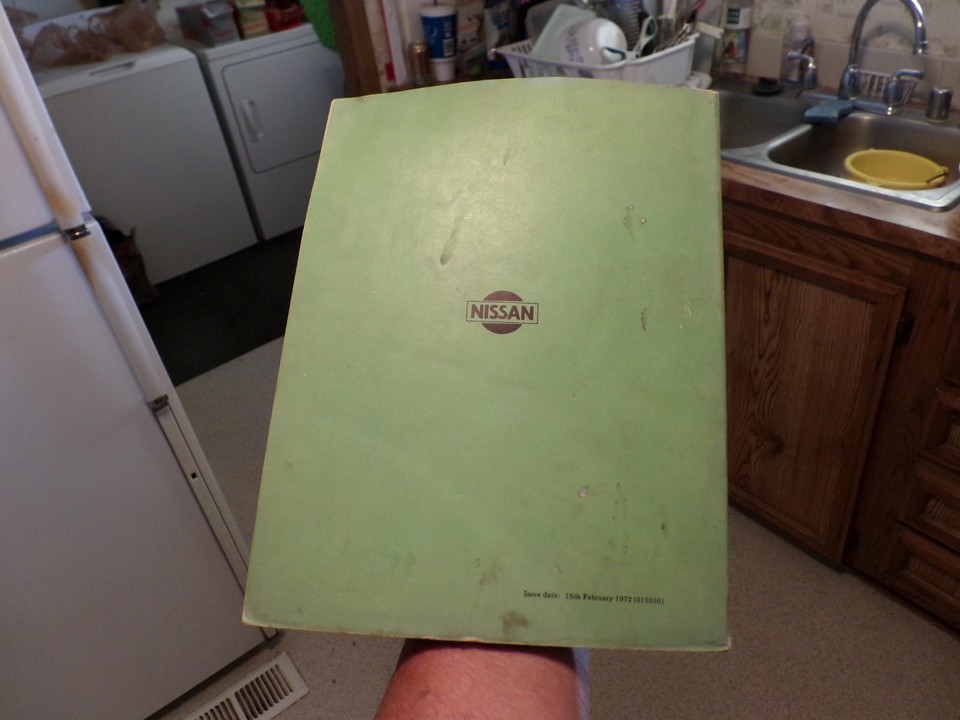 Nissan 1972 Datsun 240z L20A L24 Series Engine Factory Service Manual ...