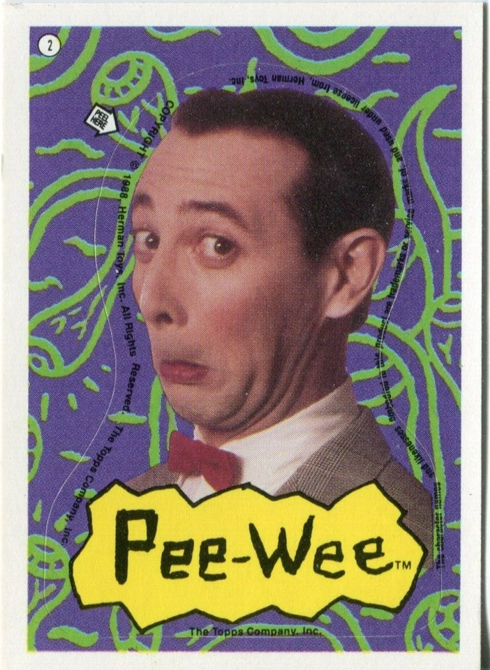 1988 Topps Pee Wee's Playhouse Trading Card - # 11 of 40 Sticker / Flip ...