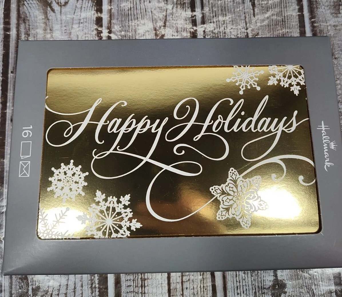 Gold Foil Holiday Cards Hallmark - 16 Elegant Greeting Cards With 17 ...