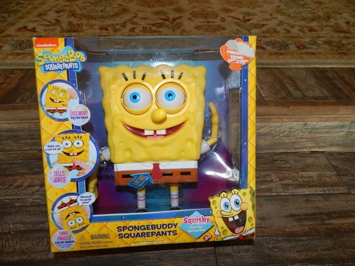NEW Spongebuddy Squarepants SpongeBob Squarepants Squishy Talking Toy ...