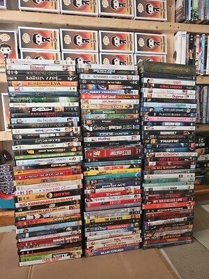Lot of 125 vintage Estate Sale DVD collection Classic dvds! MOVIES Trl8 ...