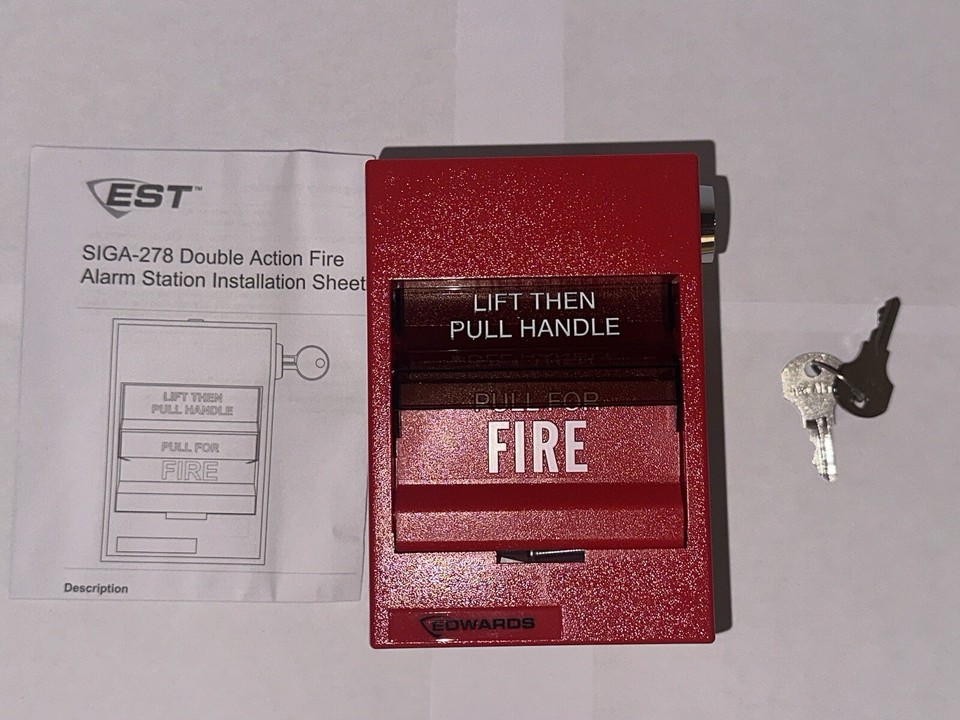 Edwards EST SIGA-278 Intelligent Double Action Pull Station - Red ...