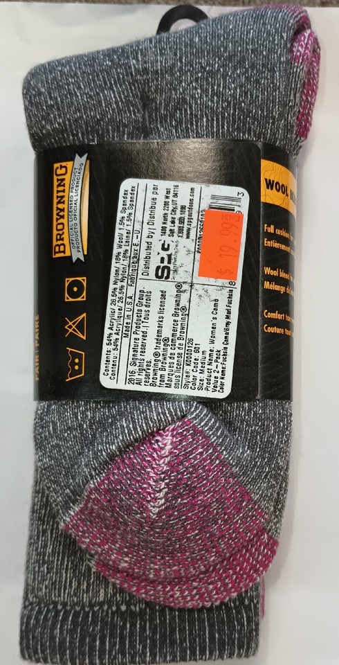 Browning Wool Blend Socks Size M | eBay