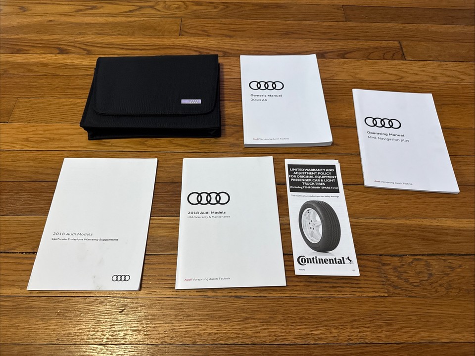 2018 A6 Audi Owners Manual With Case And Navigation OEM Free Shipping | eBay