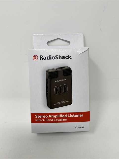 Portable Pocket 3-band Equalizer Stereo Amplified Listener RadioShack ...