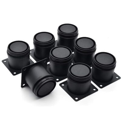 2 Inch Metal Furniture Legs Stainless Steel Adjustable Legs Black Metal ...