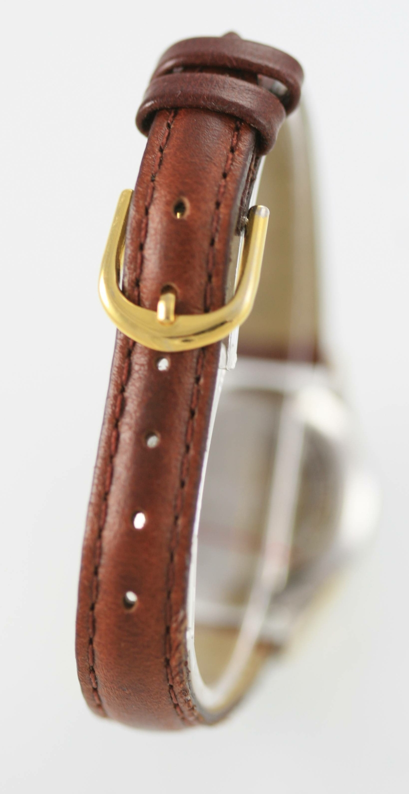 Regency Watch Women Stainless Gold Silver Brown Leather 30m Battery ...