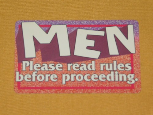 VINTAGE NOVELTY GAG GIFT COOL MEN PLEASE READ RULES BEFORE PROCEEDING ...