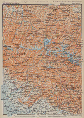 Western central Caucasus. Mingrelia/Samegrelo/Abkhazia. Georgia 1914 ...