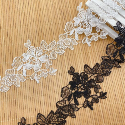 15 Yards Floral Lace Edging Supplies Flower Tapes Ribbon Trimming Craft ...