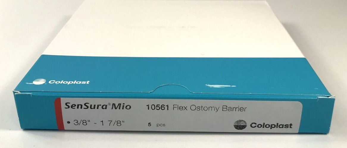 5 Coloplast 10561 SenSura® Mio Ostomy Barriers 3/8"-1 7/8" Flange Exp ...