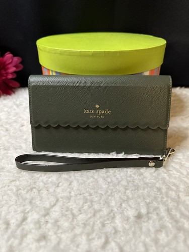Kate Spade New York Evergreen iPhone X Phone Case, Card Holder Wristlet ...