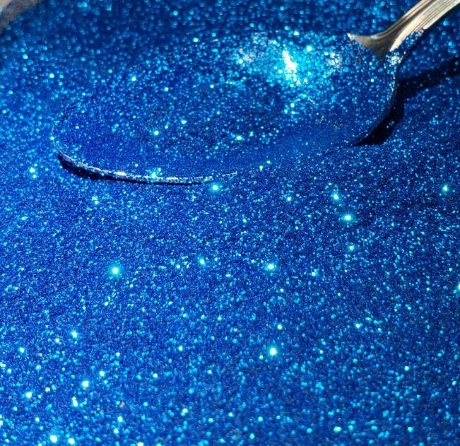 Blue Flake Paint