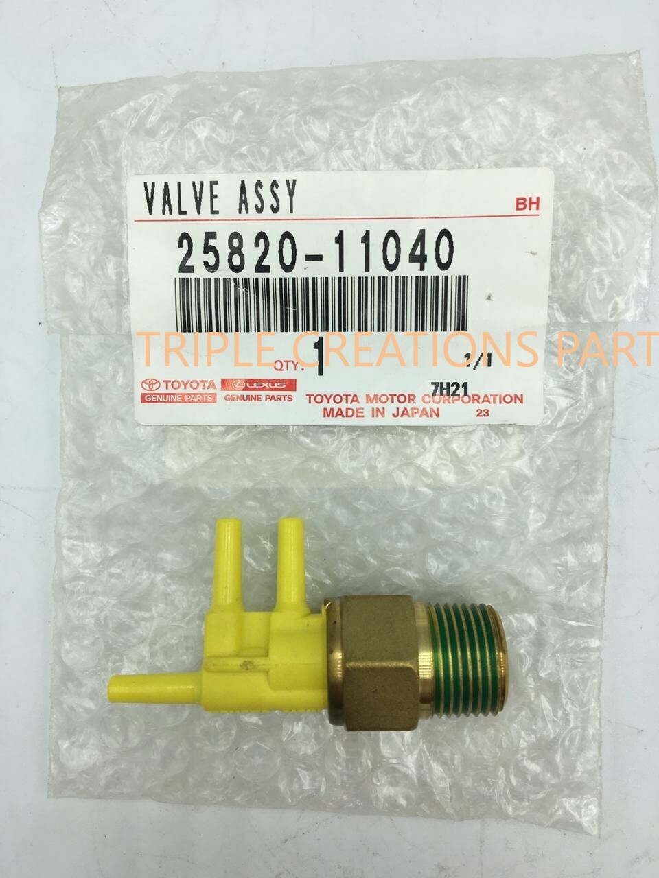 25820-11040 Genuine Toyota Valve Bimetal Vacuum Switching No.1 ...