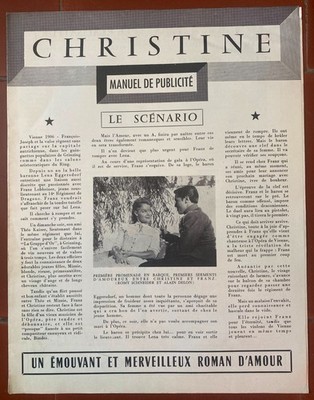 Operating Manual CHRISTINE Alain Delon ROMY SCHNEIDER 1958 | eBay