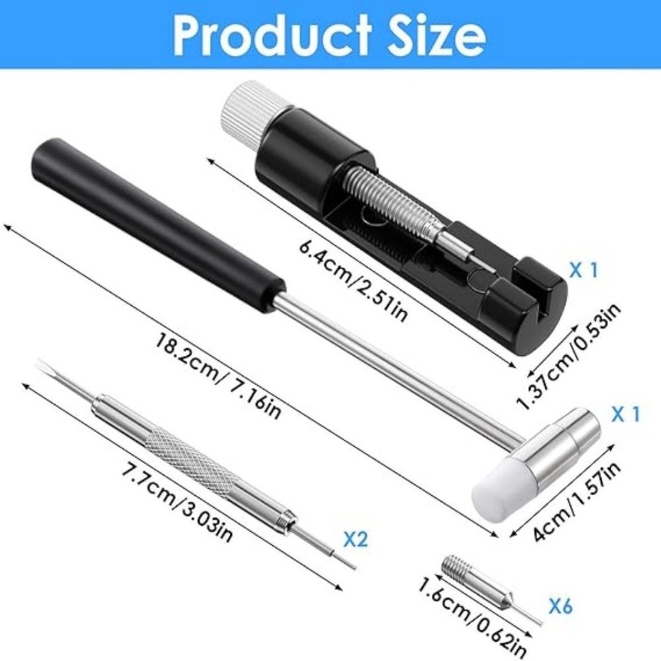 Link Removal Kit Punch Pin Driver Double-head Hammer Punch Pins ...